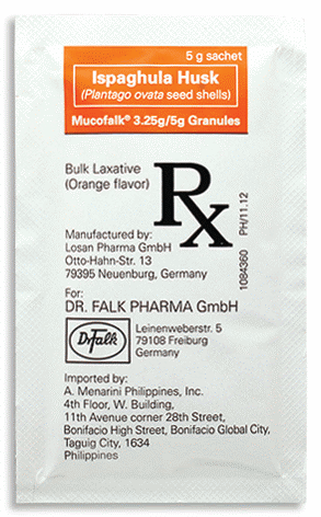 MUCOFALK Ispaghula (Plantago Ovata Seed Shells) 3.25g / 5g Granule 5g 1 ...